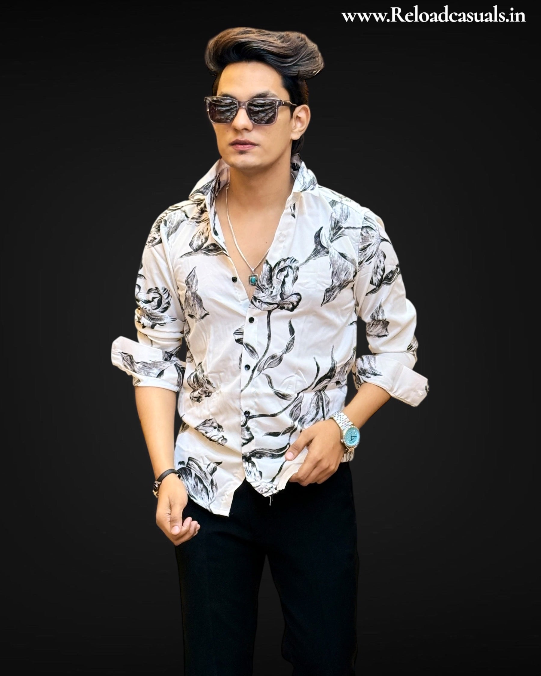Gilded Bloom Shirt – Reload Casual