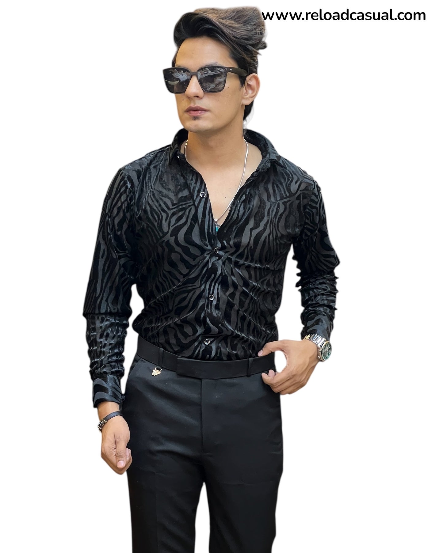 Signature Zebra Texture Shirt – Reload Casual